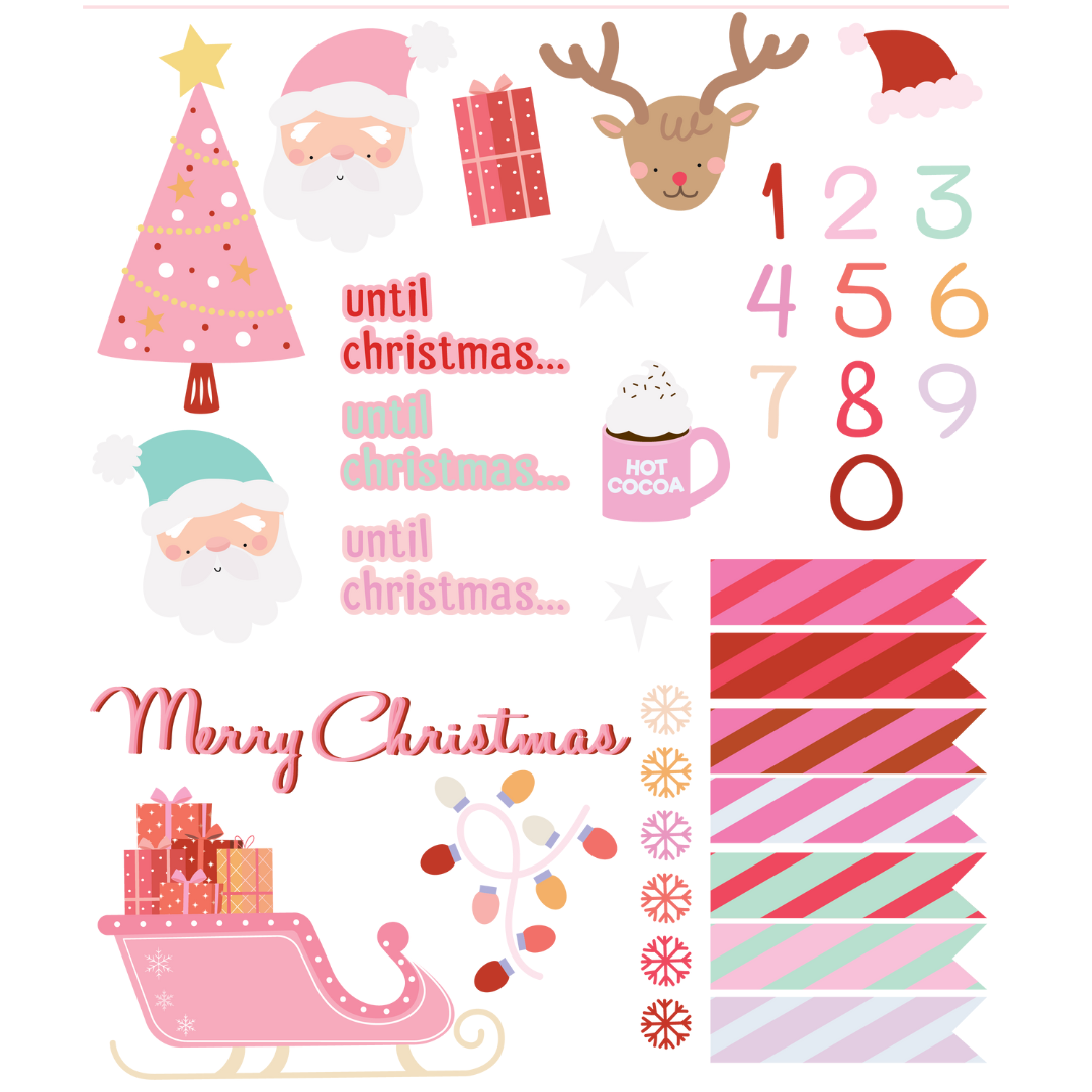 Christmas Digital Planner Stickers - For GoodNotes Planner