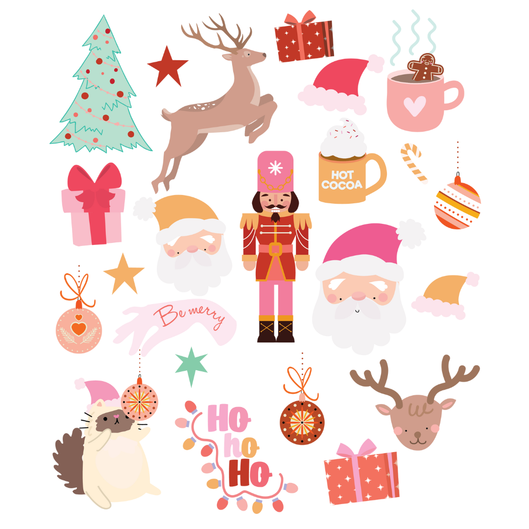 Christmas Digital Planner Stickers - For GoodNotes Planner