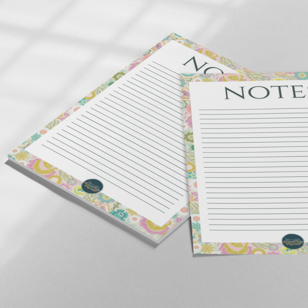Beautifully Designed A5 Notepads - Beautifully Planned