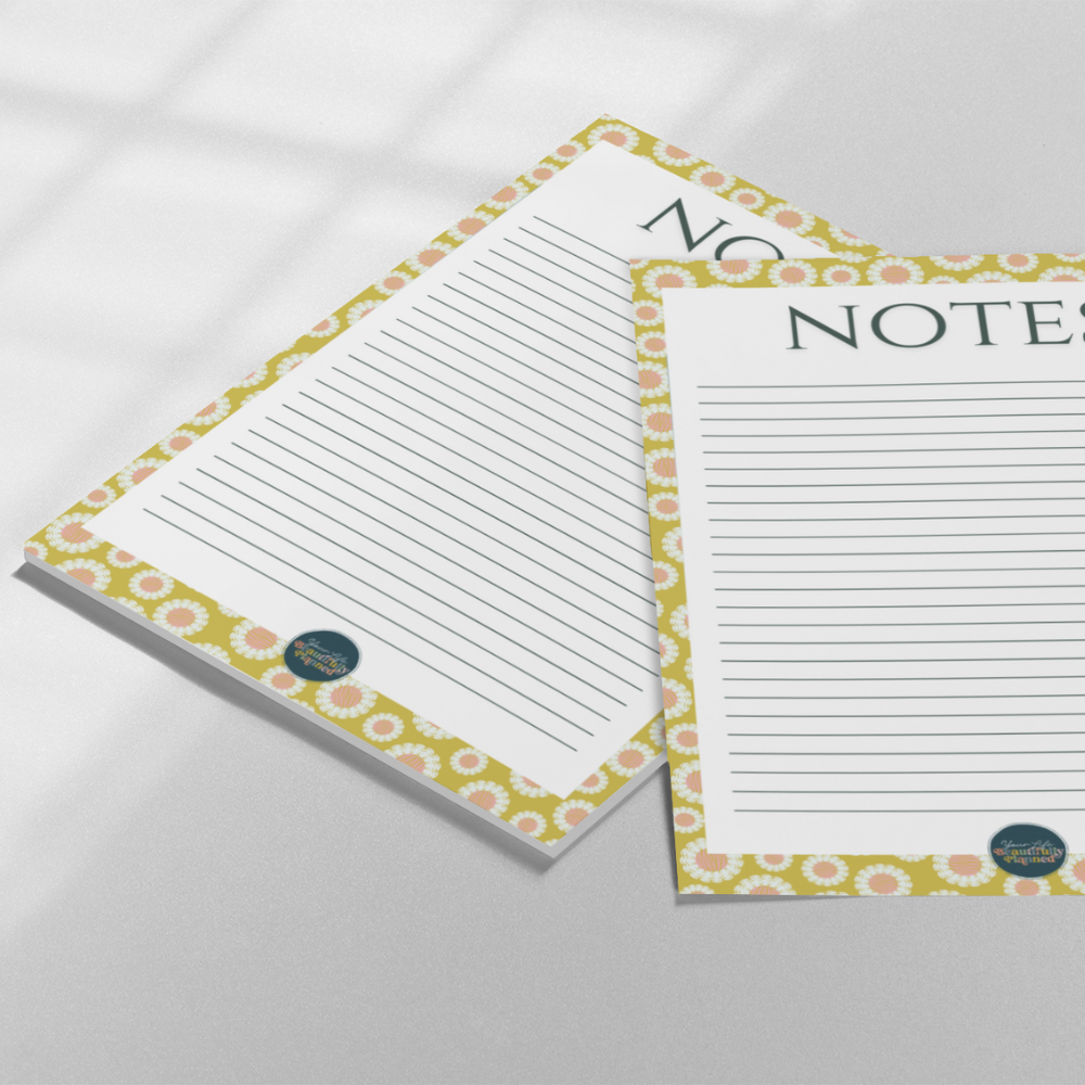Beautifully Designed A5 Notepads - Beautifully Planned