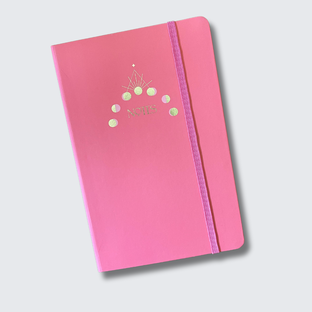 Coral Pink Notebook with Gold Detail - Beautifully Planned