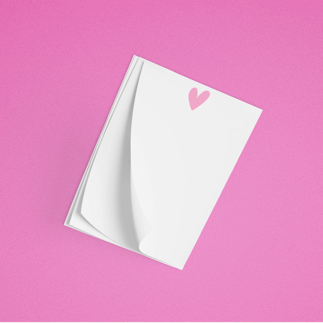 Heart Notepad (Pink and Red) - Beautifully Planned SA