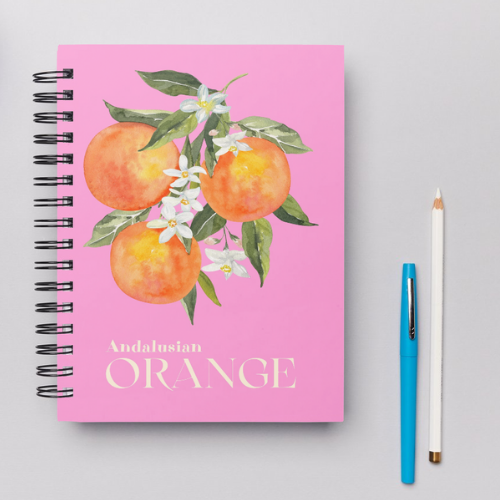 Andalusian Orange Notebook - Beautifully Planned SA